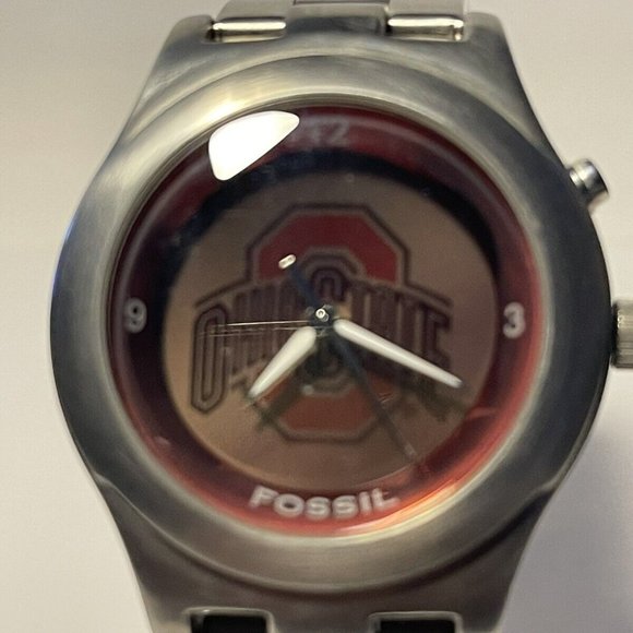 Fossil | Accessories | Ohio State Buckeyes Ncaa Stainlesssteel Kaleido ...